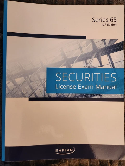 NEW KAPLAN SERIES 65 License Exam Manual, 12th Edition $69.87 - PicClick CA