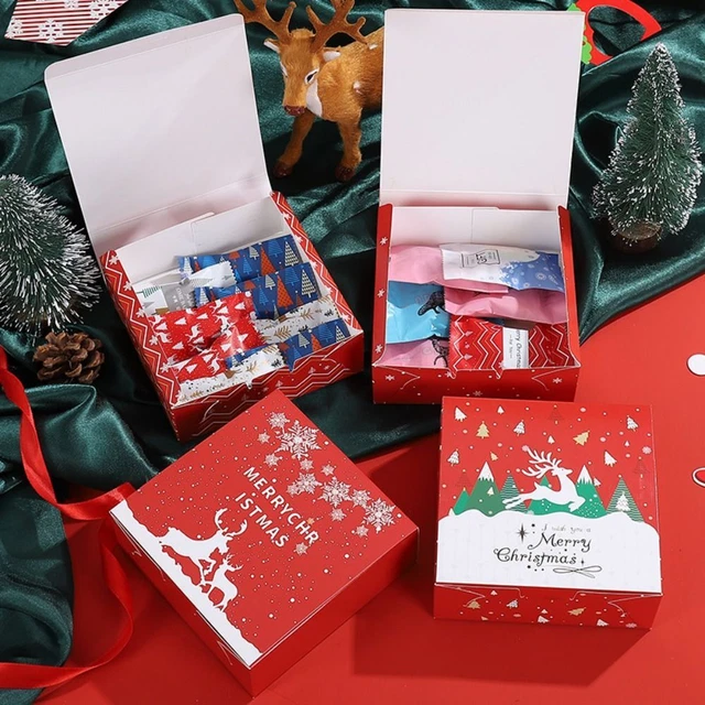 CAVITIES GIFT PACKAGE Boxes Christmas Packing Box Pastry Cases Mooncake ...