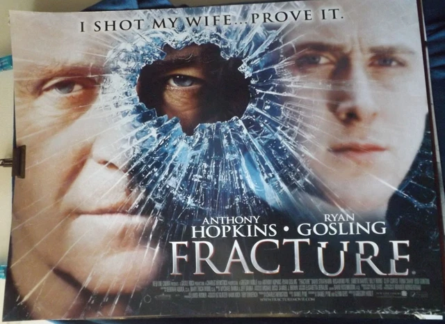 FRACTURE - ANTHONY Hopkins Ryan Gosling Original Quad Cinema Poster £7. ...