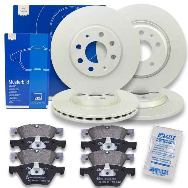 ATE BREMSSCHEIBEN + Bremsbeläge Vorne Hinten passend für Mitsubishi Pajero Pinin EUR 247,89 ...