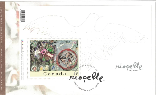 CANADA STAMP #2003 - FDC U/A - Jean-Paul Riopelle (2003) $1.25 $4.00 ...