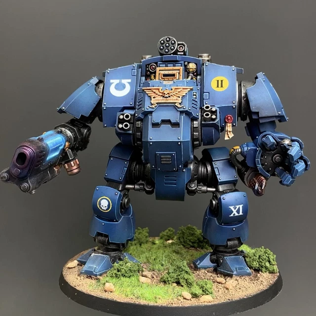 PRIMARIS REDEMPTOR DREADNOUGHT Ultramarines Space Marines Warhammer 40K peint EUR 258,17 ...