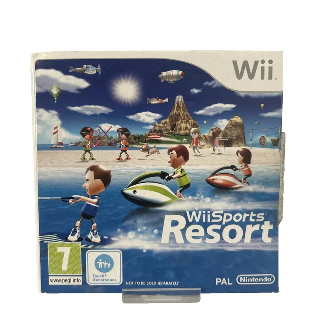WII SPORTS RESORT (Nintendo Wii, 2009) - Cardboard Sleeve Disc Near ...