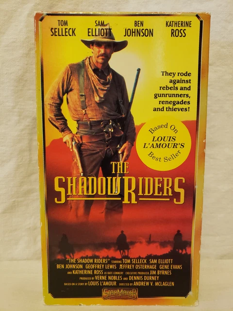 VHS THE SHADOW Riders Tom Selleck Sam Elliott Katherine Ross Louis L ...