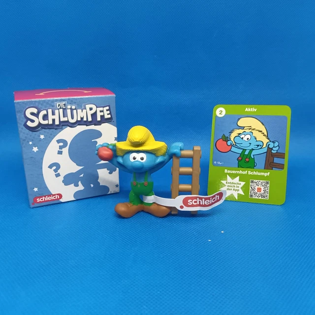 SCHLEICH - FARM Smurf, The Smurfs by MC Donald's 2022 in original ...