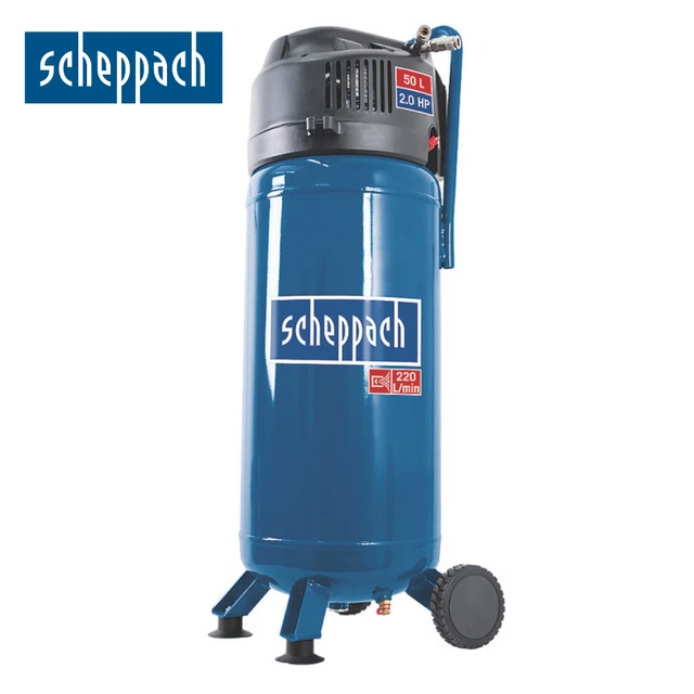 SCHEPPACH HC51V 50LTR Air Compressor 2hp 10bar £189.99 - PicClick UK