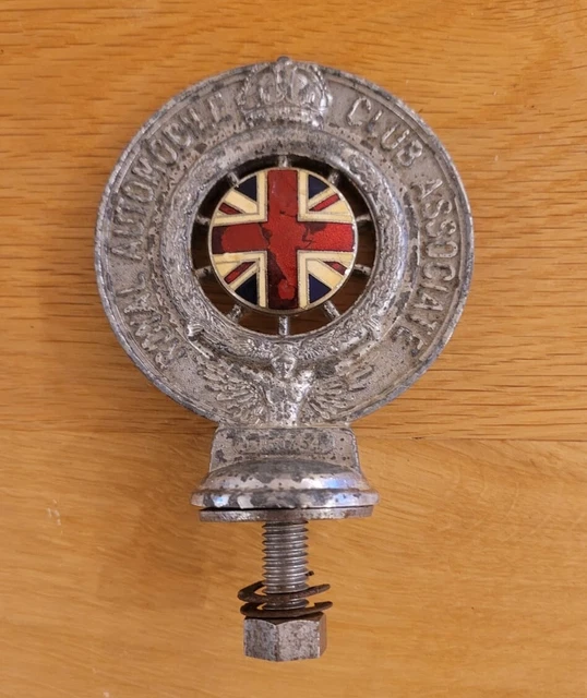 VINTAGE ROYAL AUTOMOBILE Club Associate Classic Car Badge F160754 Early ...