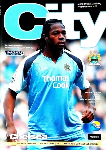 MANCHESTER CITY V Chelsea 14/3/2007 Barclays Premiership BRAND NEW. £1. ...