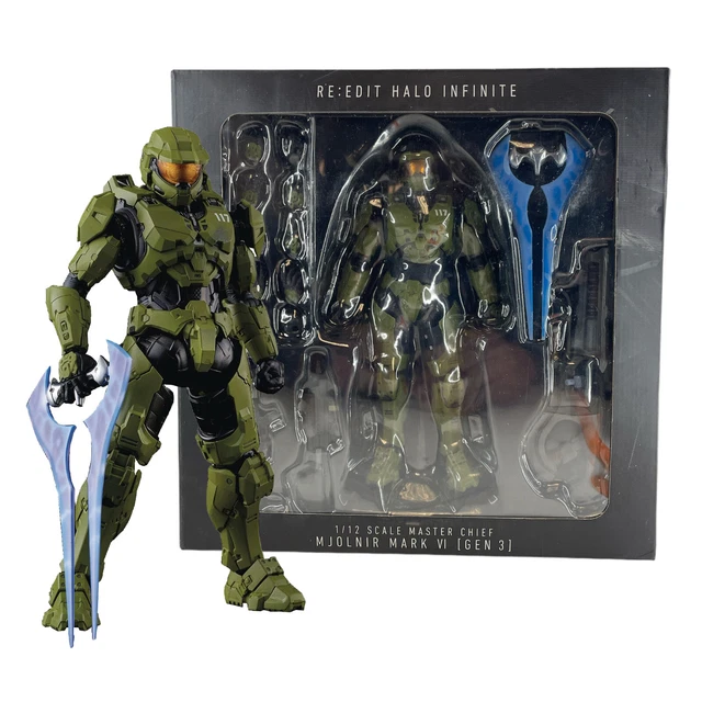 HALO INFINITE MASTER Chief Mjolnir MK VI [GEN 3] 6" Action Figure w ...