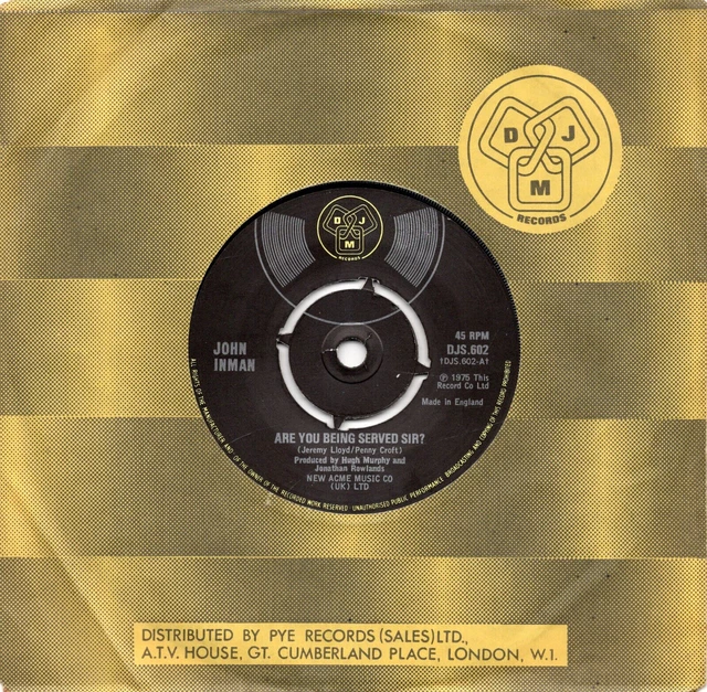 JOHN INMAN - Are You Being Served Sir? - 7" Vinyl £3.99 - PicClick UK