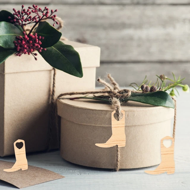 50 PCS COWBOY Boot Embellishments Wooden Cut Outs Mini Boots Decor $17. ...