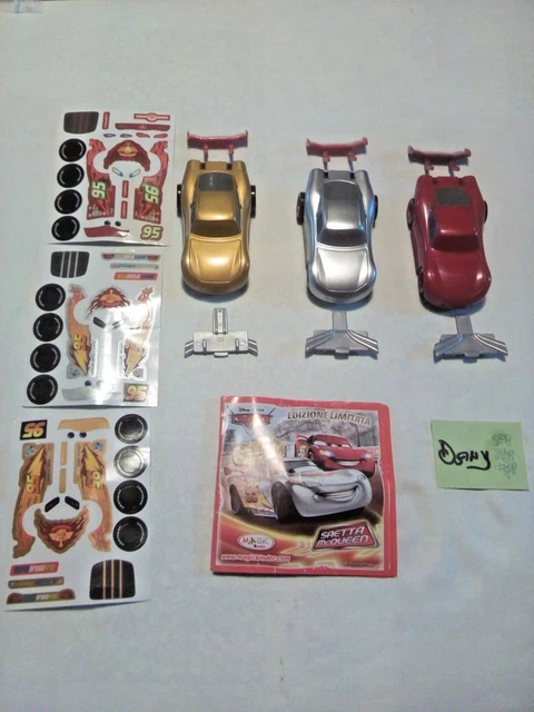 KINDER MAX SORPRESA " Pixar Cars Disney " Edizione Limitata Ft-3K-1A/1B ...