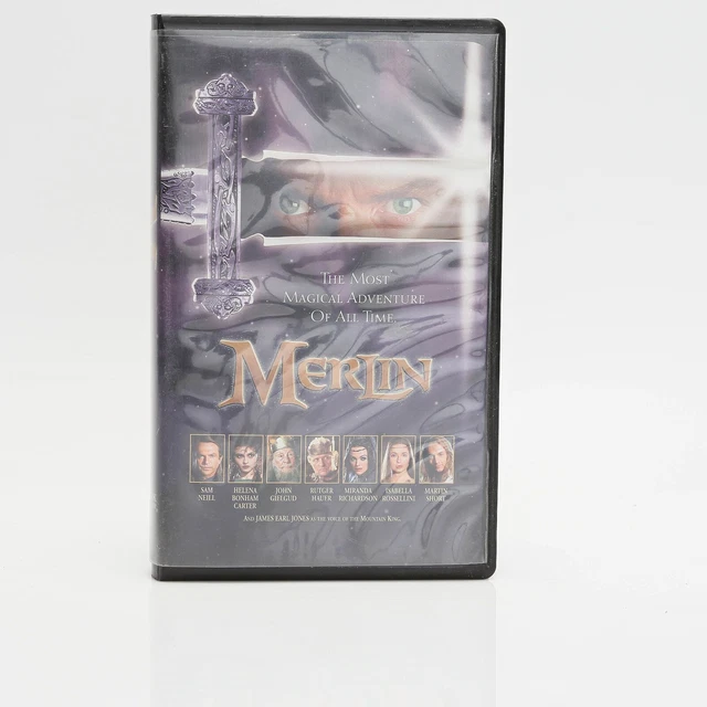 MERLIN VHS CLAIM Shell 90s Vintage Movie Sam Neill £12.23 - PicClick UK
