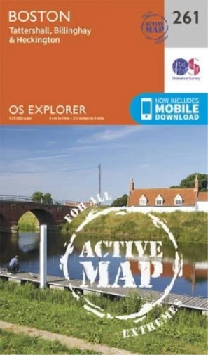BOSTON (MAP) OS Explorer Active Map EUR 17,81 - PicClick IT