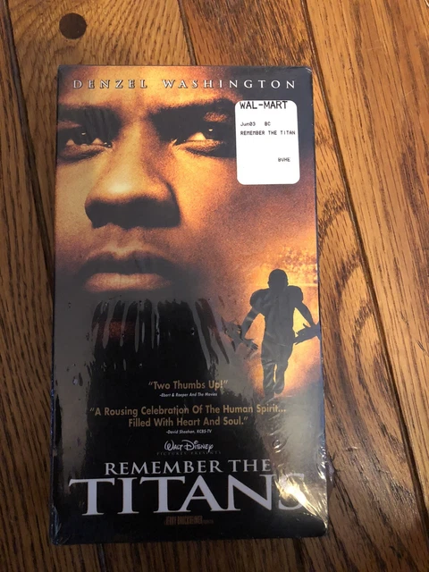 DISNEY REMEMBER THE Titans VHS Tape FACTORY SEALED Denzel **Rare Blue ...