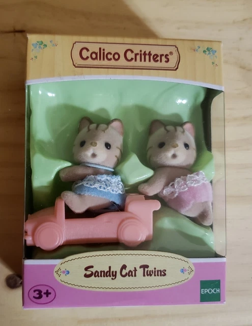 Sealed Calico Critters Sandy Cat Twins Figure Set Car Scott Skyler Pink Blue 2020 Picclick Ca