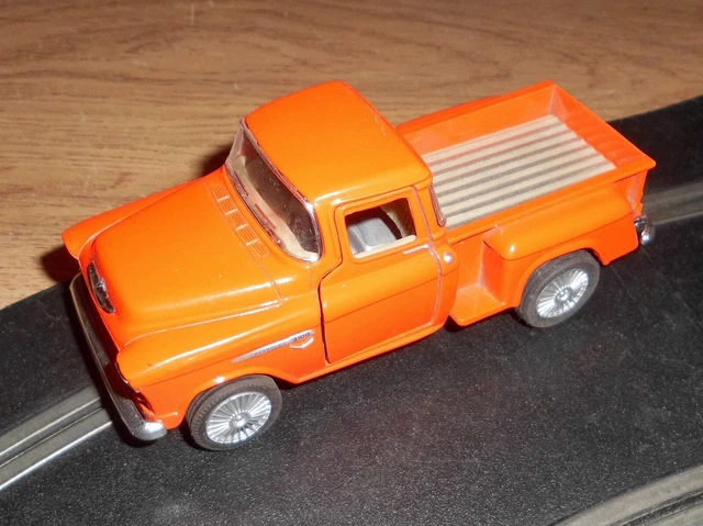 SCALEXTRIC CONVERSION ORANGE 1955 Chevvy Stepside Pickup truck car ...