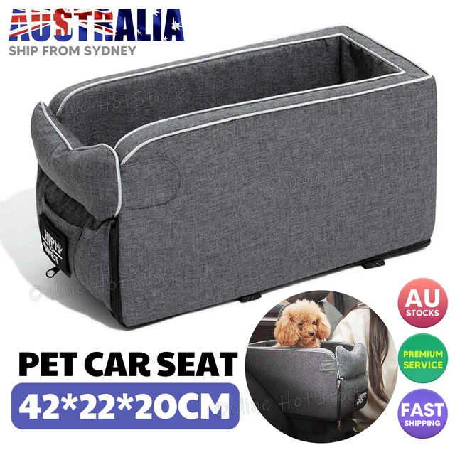 CAR PET SEAT Auto Seat Center Console Dog Cat Nest Pad Removable Pet ...