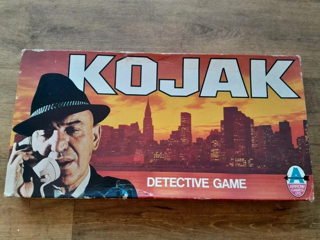 KOJAK 1975 BOARD Game By Arrow Games 70s TV Series Detective Show ...