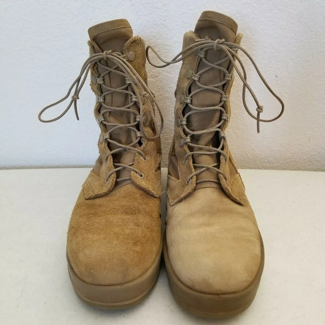 US ARMY COMBAT Boot Hot Weather Coyote Brown Vibram Boots 7.5W Military ...