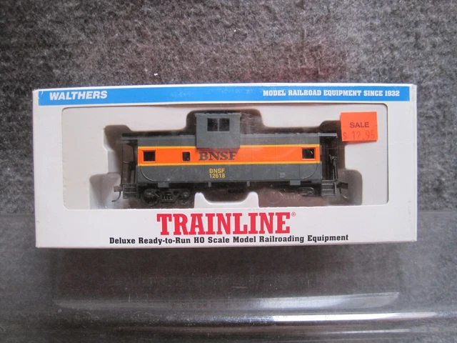 WALTHERS TRAINLINE BNSF Wide Vision Caboose Road #12618 in OB ~ HO ...
