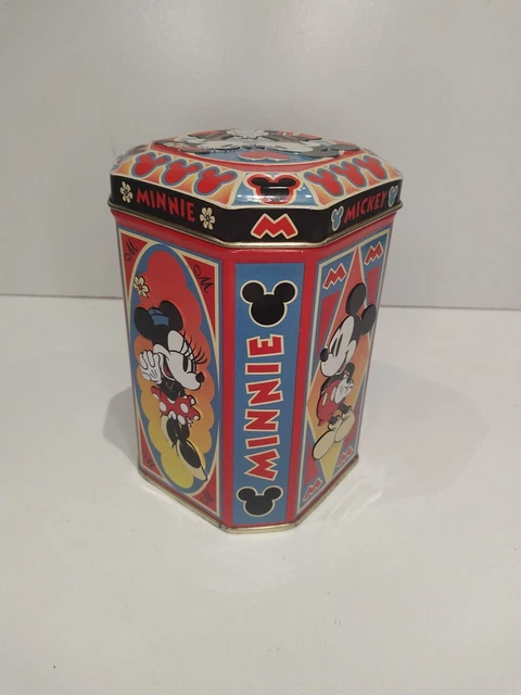 NESTLE WALT DISNEY'S Mickey Mouse Cookie Tin Container Minnie Mouse ...