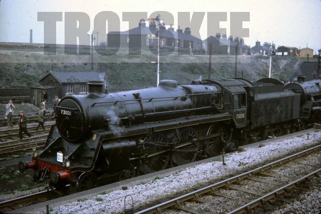 35MM SLIDE BR British Railways Steam Loco 73050 Class BR5 Rose Grove ...