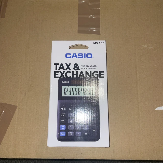 CASIO MS-10F Calculator 10 Digit Tax and Exchange Desktop calculator £12.35 - PicClick UK