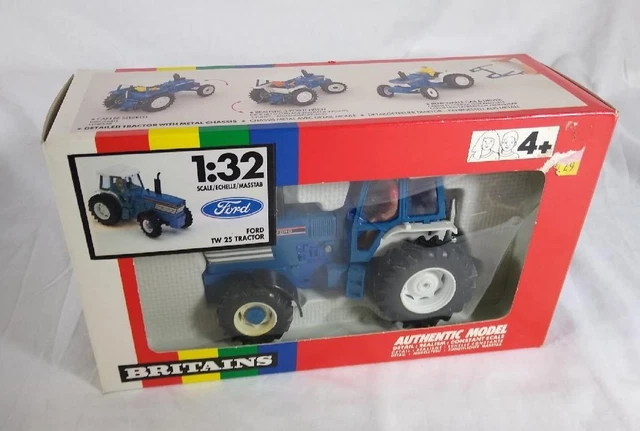 BRITAINS - FORD TW 25 Tractor - Blue - Authentic Model - 1:32 Scale ...