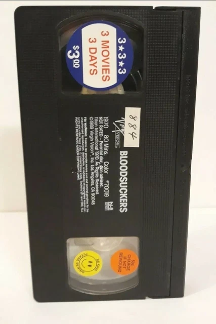 BLOOD SUCKERS HORROR Cult Virgin Vision VHS Tape Free Shipping $14.14 ...