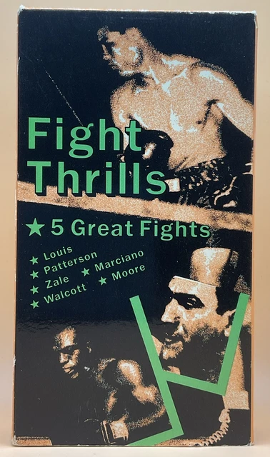 FIGHT THRILLS - 5 Great Fights VHS 1987 Boxing **Buy 2 Get 1 Free** £4. ...