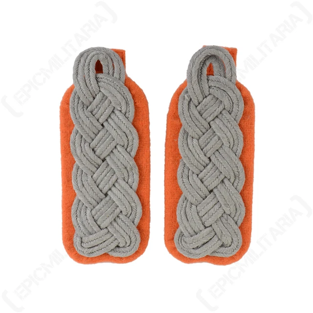 WW2 GERMAN ARMY Senior Officer Shoulder Boards - Silver Braid ...