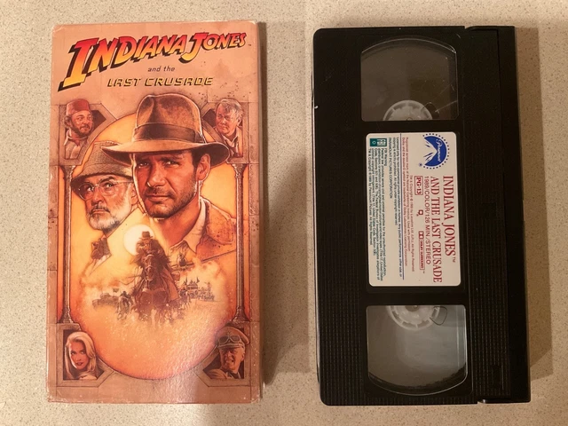 INDIANA JONES AND the Last Crusade (VHS, 1989) Harrison Ford, Sean ...