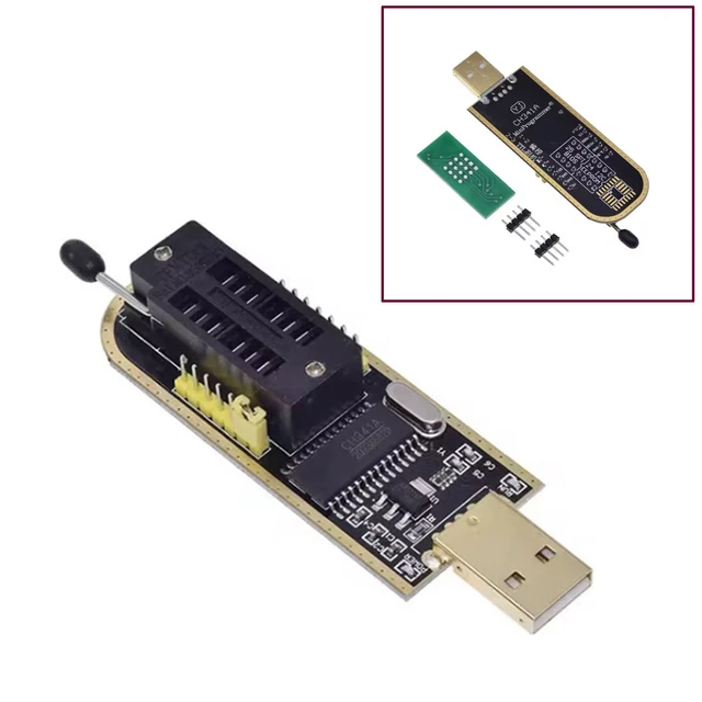 CH341A PROGRAMMER USB Motherboard Routing LCD BIOS FLASH 24 25 Chip ...