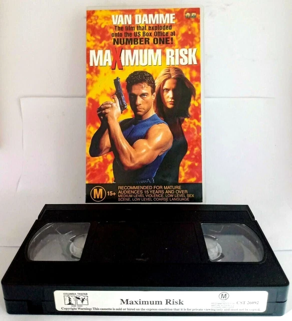 MAXIMUM RISK - Van Damme VHS Video PAL Rated M15+ 1997 100min. £7.04 ...