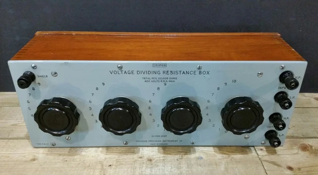 WORKING CROPICO RBG4 Croydon Vintage Decade Resistance Voltage Divider ...