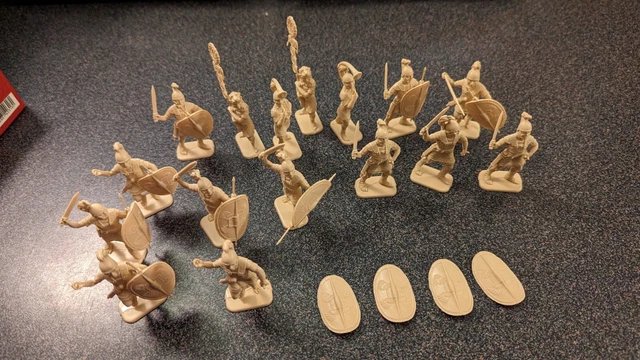 ITALERI 6857 ROMAN Infantry (Cesar's wars) 1:32 scale Model soldiers x ...