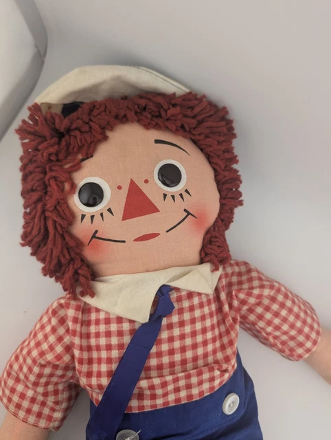 VINTAGE 1968 KNICKERBOCKER Raggedy Andy Plush Doll- 19" $45.99 ...