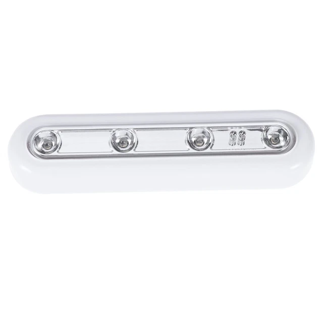 4 LED TOUCH Tap Light Battery Cupboard Lights With Pads Warm £9.78 ...