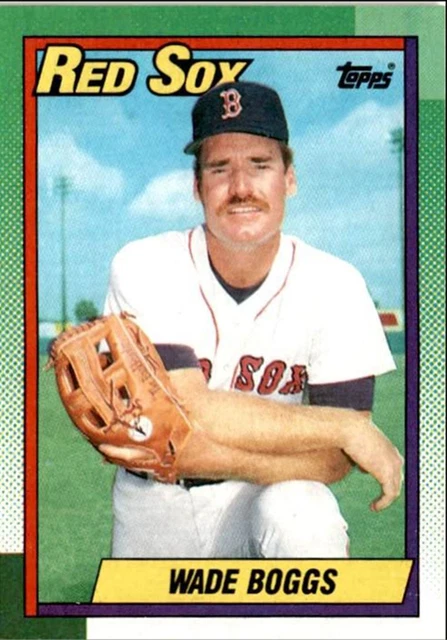 1990 TOPPS CARTES de baseball Wade Boggs Boston Red Sox #760 EUR 3,04 ...
