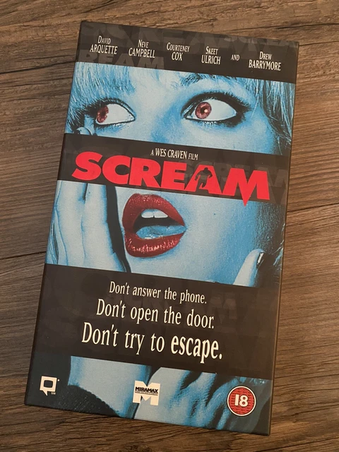 SCREAM VHS * SPECIAL LIMITED EDITION BOX* 1996 Wes Craven * ULTRA RARE ...