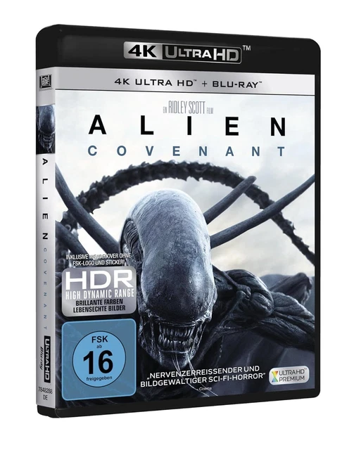 ALIEN: COVENANT (4K Ultra-HD) (+ Blu-ray) (4K UHD Blu-ray) Fassbender ...
