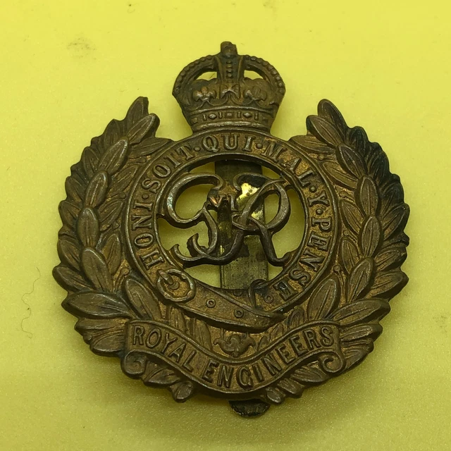 ORIGINAL WW2 BRITISH Army Royal Engineers RE Cap Badge £8.00 - PicClick UK