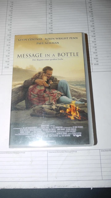 MESSAGE IN A bottle Kevin Costner Paul Newman VHS VIDEO Kassette EUR 1 ... MESSAGE IN A bottle Kevin Costner Paul Newman VHS VIDEO Kassette EUR 1 ...