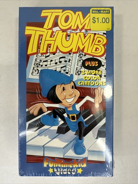 VINTAGE TOM THUMB VHS Video Tape Cartoon - NEW Factory Sealed £6.43 ...