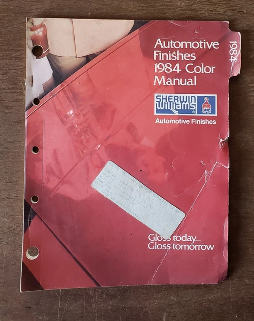 SHERWIN-WILLIAMS 1975 AUTOMOTIVE Finishes Color Manual Paint Code ...