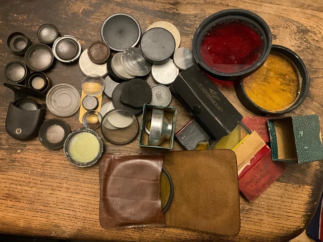 OLD CAMERA FILTERS and lens and lens caps £52.70 - PicClick UK