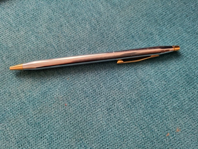 VINTAGE STYLO BILLE Pen roller CROSS IRELAND Fonctionne EUR 19,90 ...