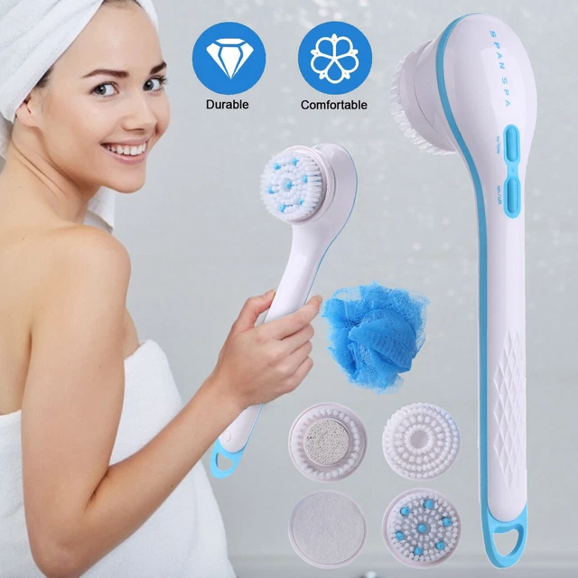 ELEKTRISCHE KÖRPERBÜRSTE MASSAGE Scrubber Körper Reinigungsbürsten Dusche Bürste EUR 16,11 ...