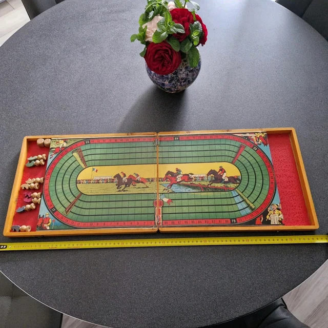 JEU ANCIEN 1940 Alain-Claude jeu de l'oie " le tour du monde " + tiercé ...